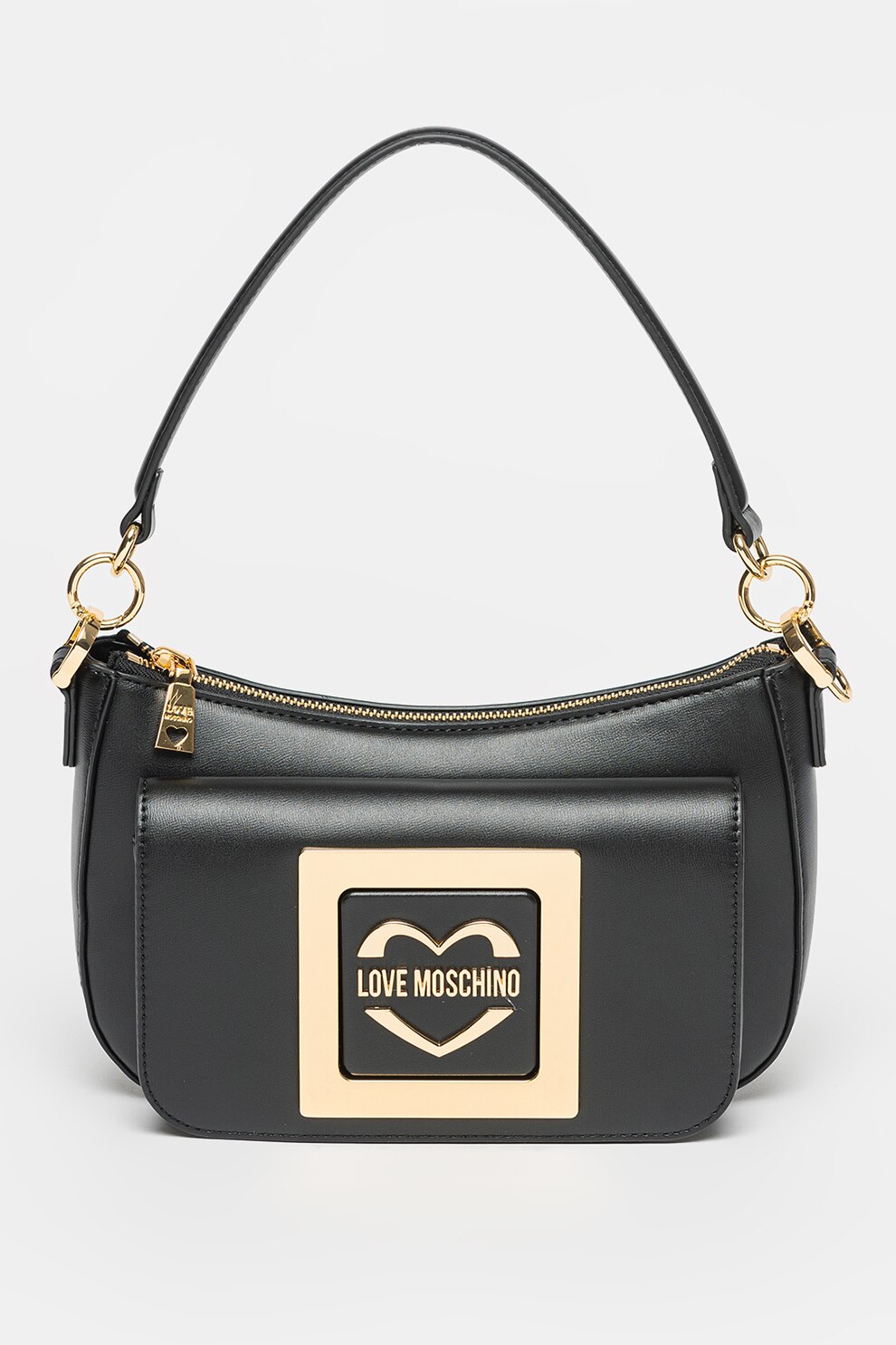 Love Moschino, Geanta din piele ecologica cu bareta de umar si ...