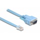 Cablu adaptor ethernet, Delock, RS-232 DB9 /RJ45, 1m, Albastru - eMAG.ro