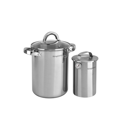 Set oala si aparat de preparat sunca presata, Konighoffer, Inox ...