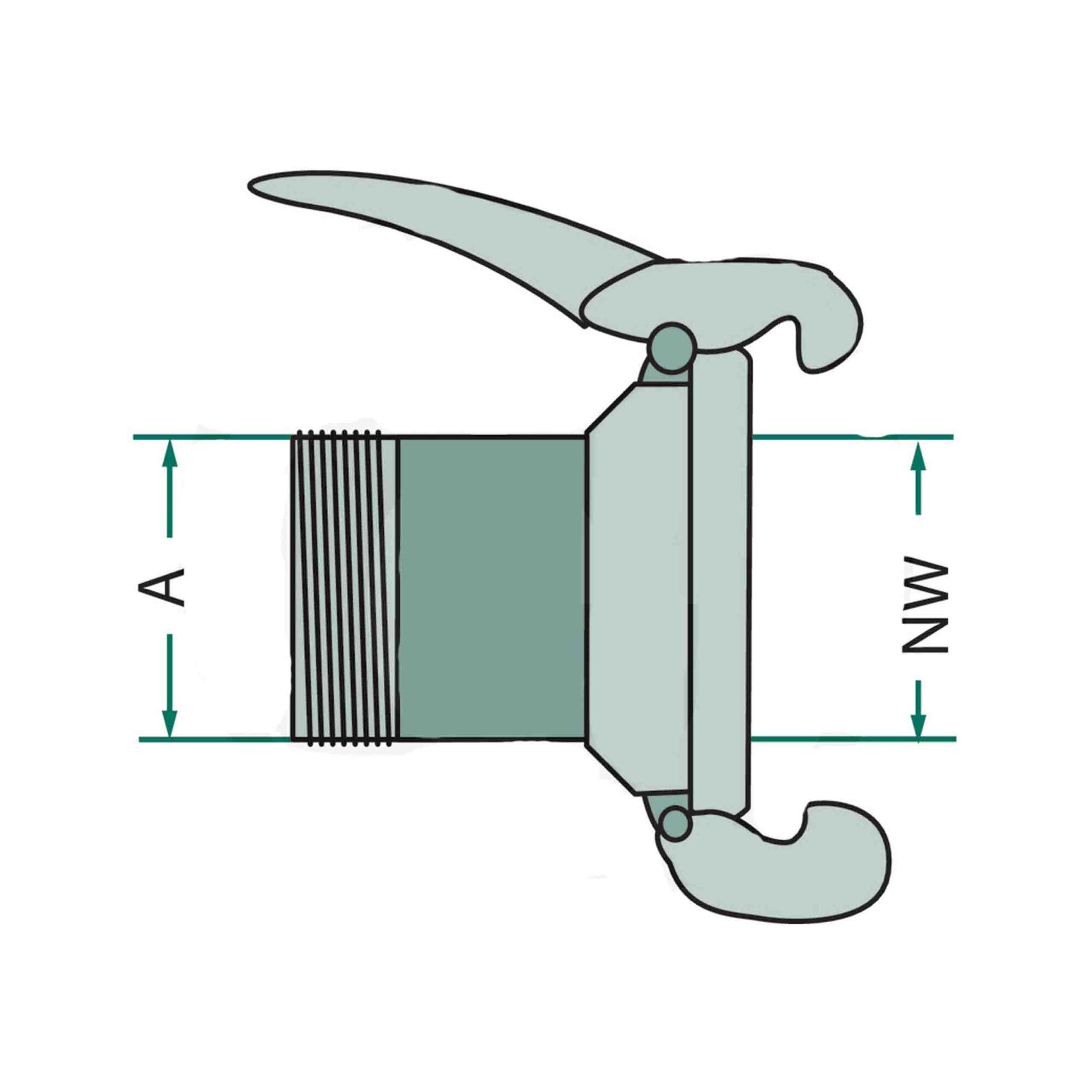 Conector pentru cisterna apa 4C Perrot, Cu motopompa, 100 mm - eMAG.ro