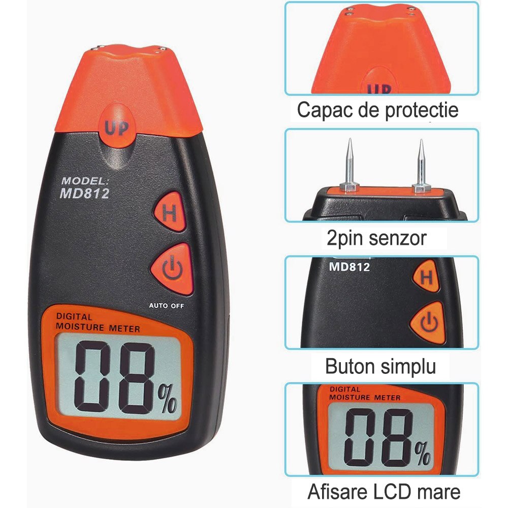 Aparat profesional umidometru pentru detectarea gradului de umiditate ...