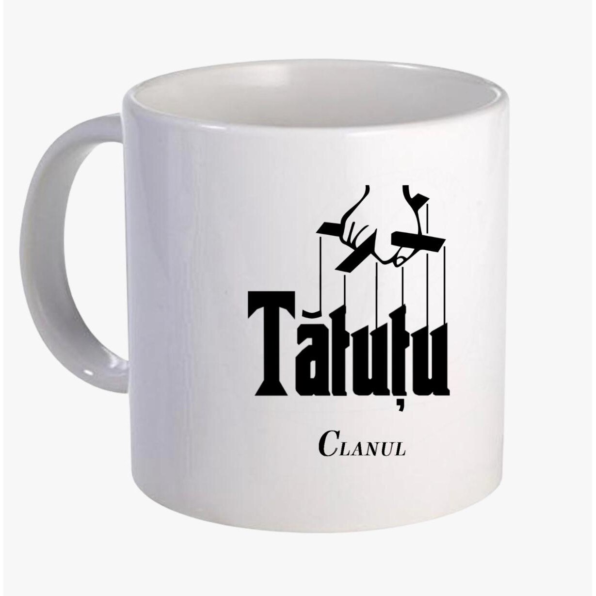 Персонализирана бяла чаша Clanul, Tatutu, Stickers Factory, 330 мл ...