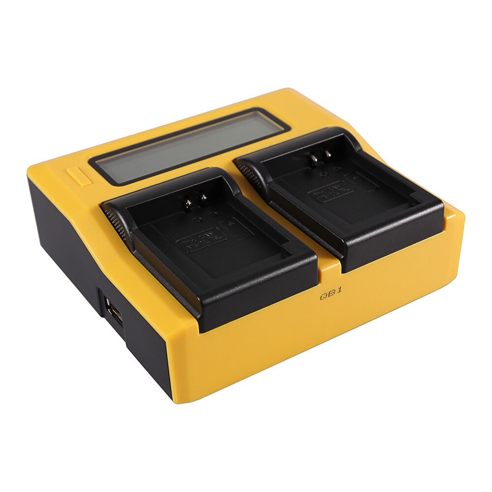Incarcator DUAL LCD cu placute pentru acumulator Canon NB-12L Patona ...