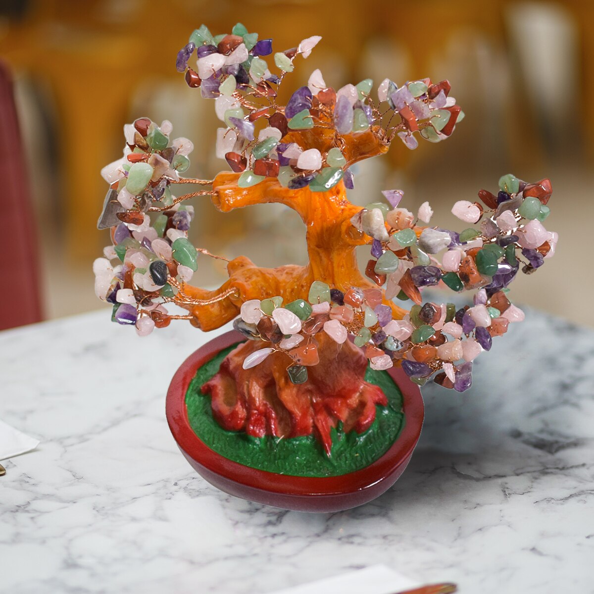 Copacel Feng Shui cu Pietre Semipretioase, Suport Ceramic, Naimeed ...