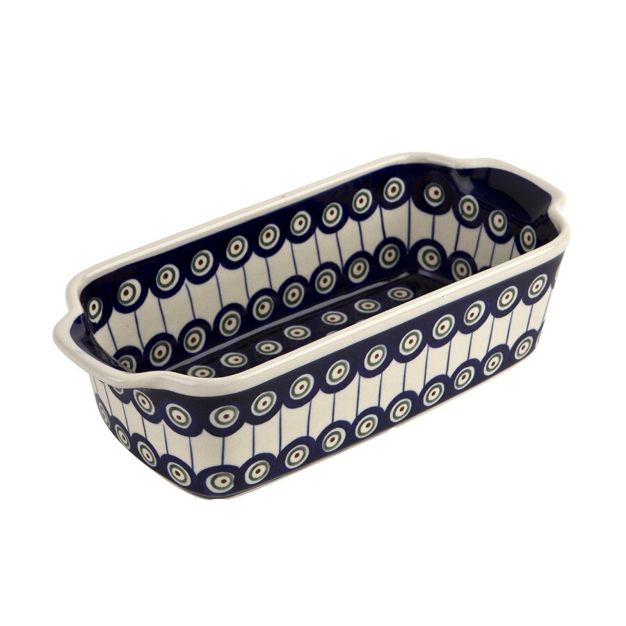 Vas pentru servire, Boleslawiec, Ceramica, 27.5cm, Alb/Negru - eMAG.ro