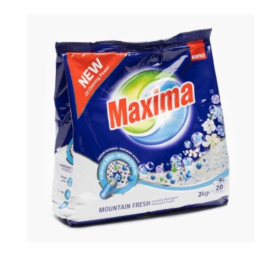 Detergent pudra Sano Maxima Mountain Fresh, 20 spalari, 2 kg - eMAG.ro