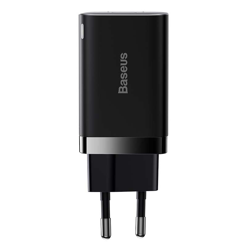 Incarcator telefon, Baseus, USB + USB-C, 30 W, Negru - eMAG.ro