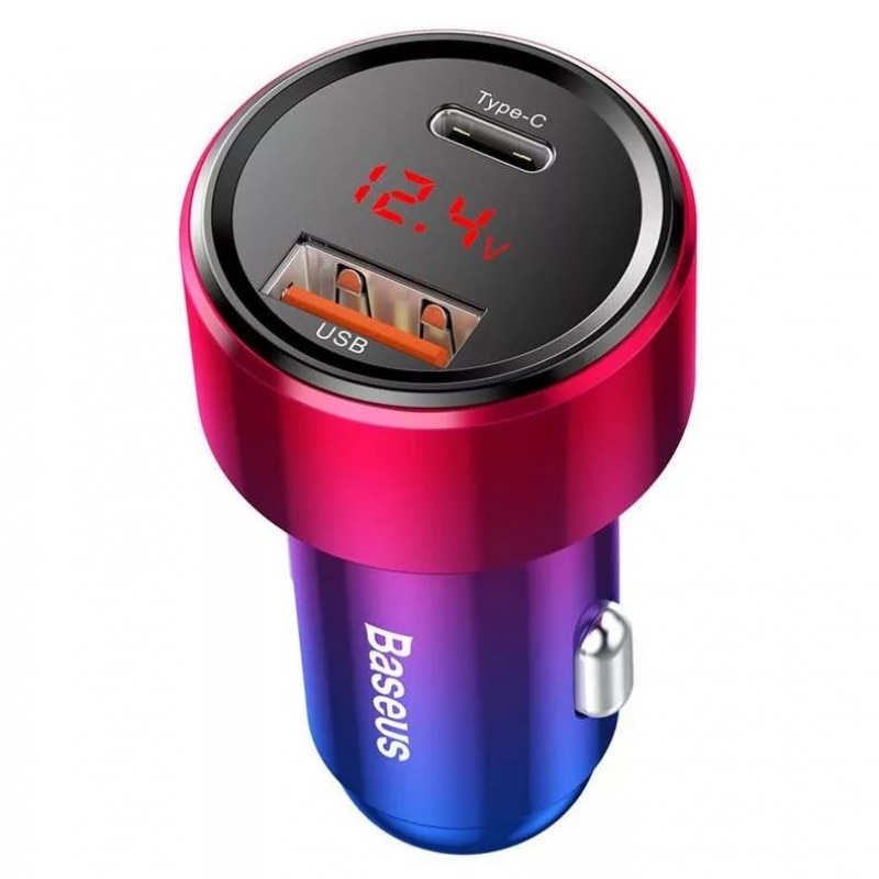 Incarcator auto, Baseus, USB, USB C, 45 W, Multicolor - eMAG.ro