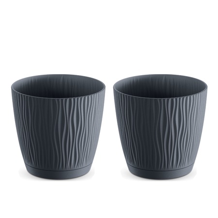 Set 2 Ghivece flori, Prosperplast, Plastic, Interior/Exterior, 16,8 cm ...