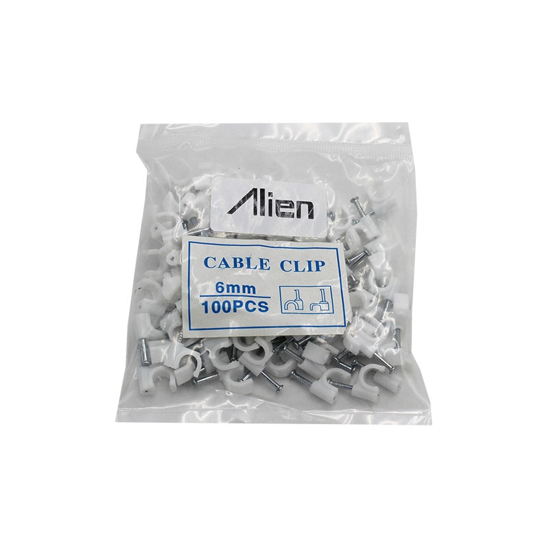 Set cleme cui 6mm pentru cablu UTP, 100buc - eMAG.ro