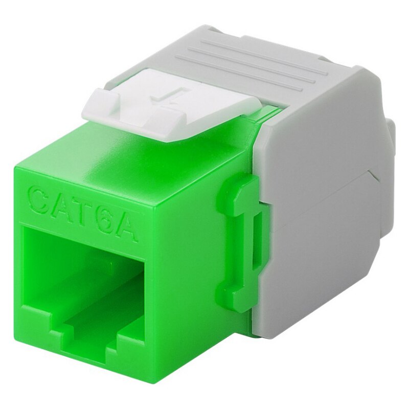 Modul Goobay Keystone, RJ45, CAT 6A, UTP, Verde / Gri - eMAG.ro