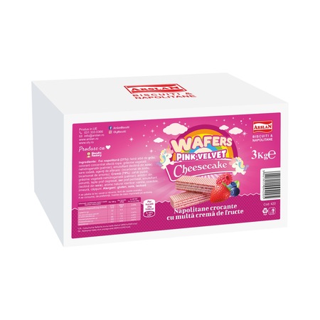 Napolitane crocante cu multa crema de fructe, Arslan, 3 kg - eMAG.ro