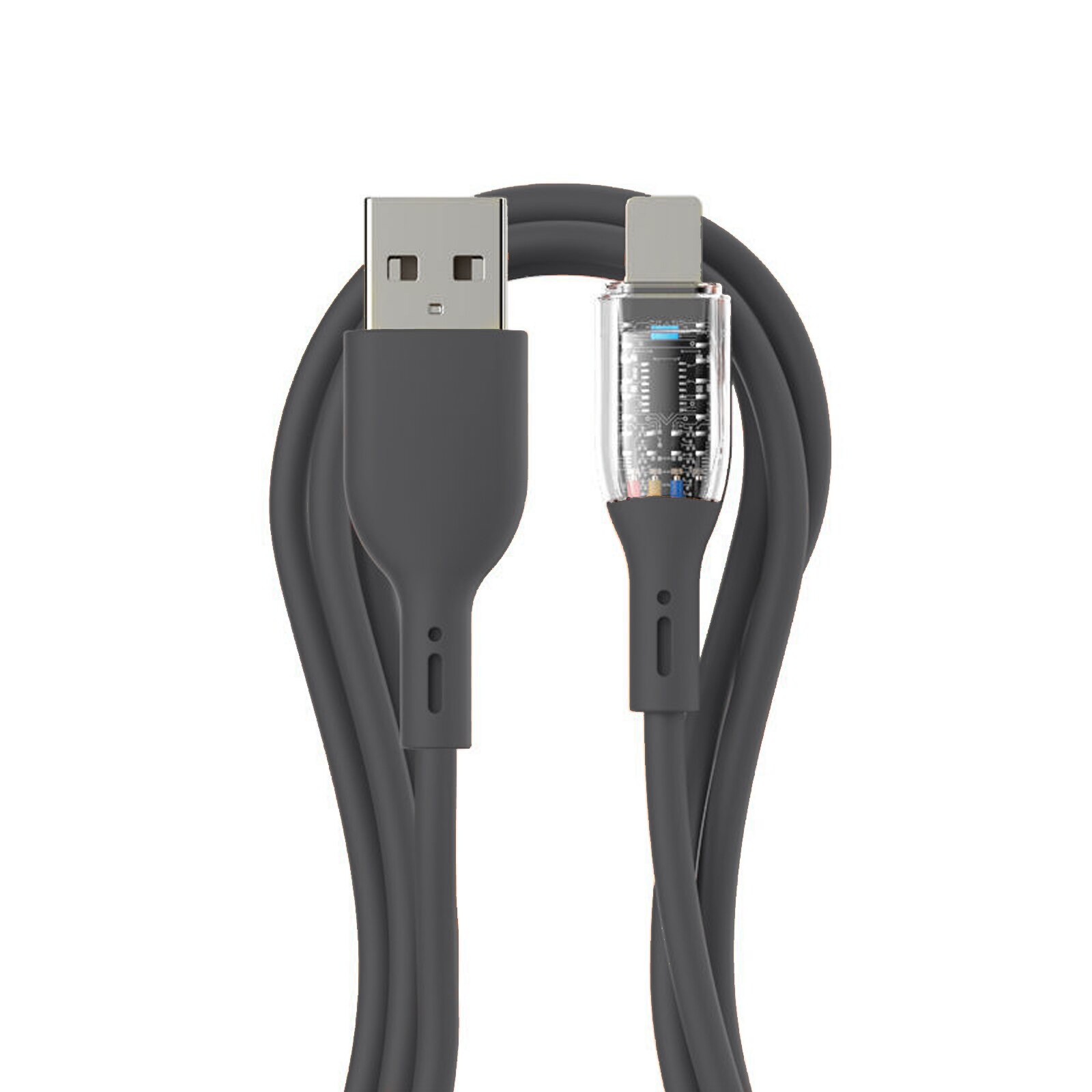 Cablul de date, NOUSEG, PVC, Type-C, 6A, Universal, Negru - eMAG.ro