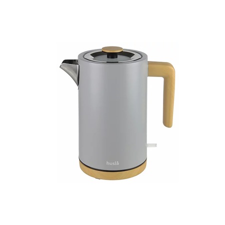 Електрическа кана, Husla, Неръждаема стомана/Дърво, 2000 W, Сив - eMAG.bg