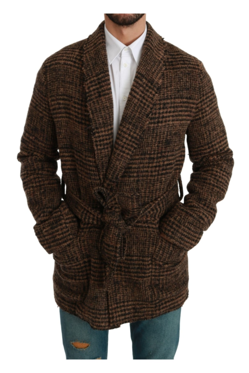 Palton barbati, Dolce & Gabbana, Lana/Nylon, Maro, M - eMAG.ro