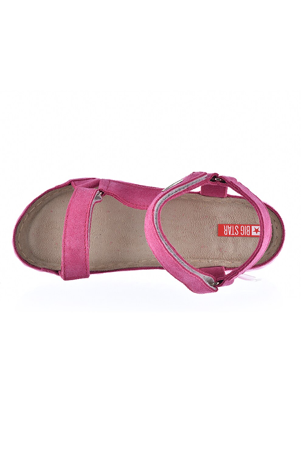 Big Star, Sandale wedge cu velcro, Fucsia, 40 - eMAG.ro