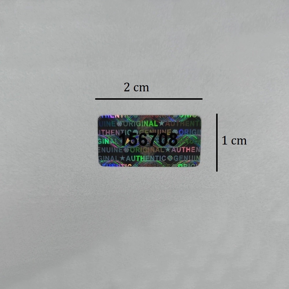 Eticheta holografica de tip sigiliu, certificare original 40 bucati ...