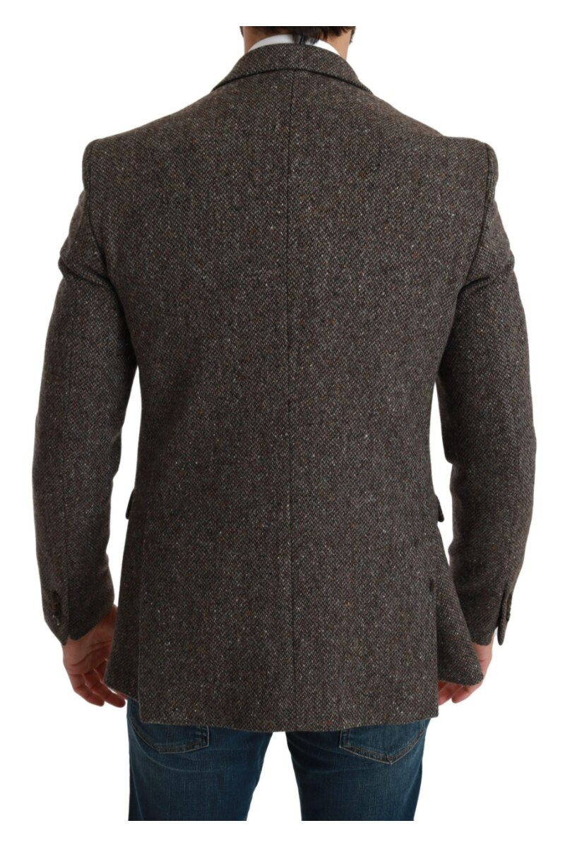 Sacou barbati, Dolce & Gabbana, Lana/Nylon, Slim fit, Maro, M - eMAG.ro