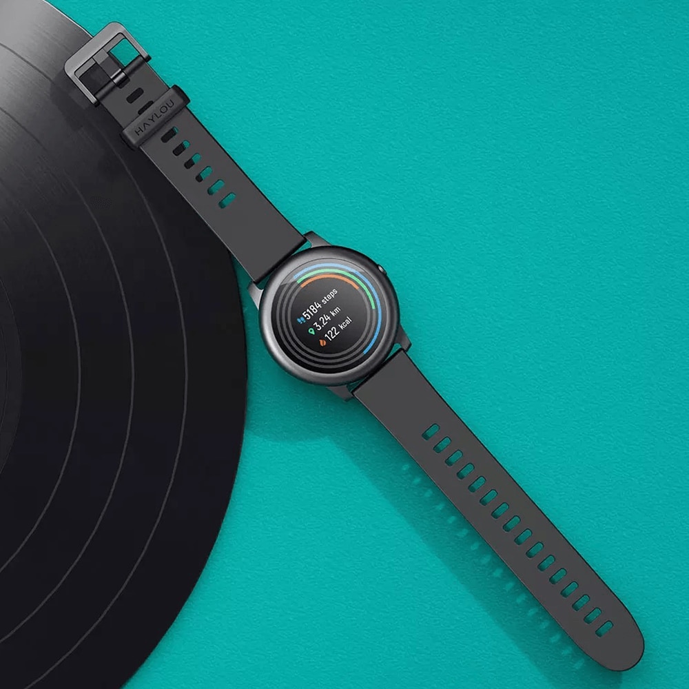 Smartwatch Xiaomi LS05 Solar, Haylou, Negru - eMAG.ro
