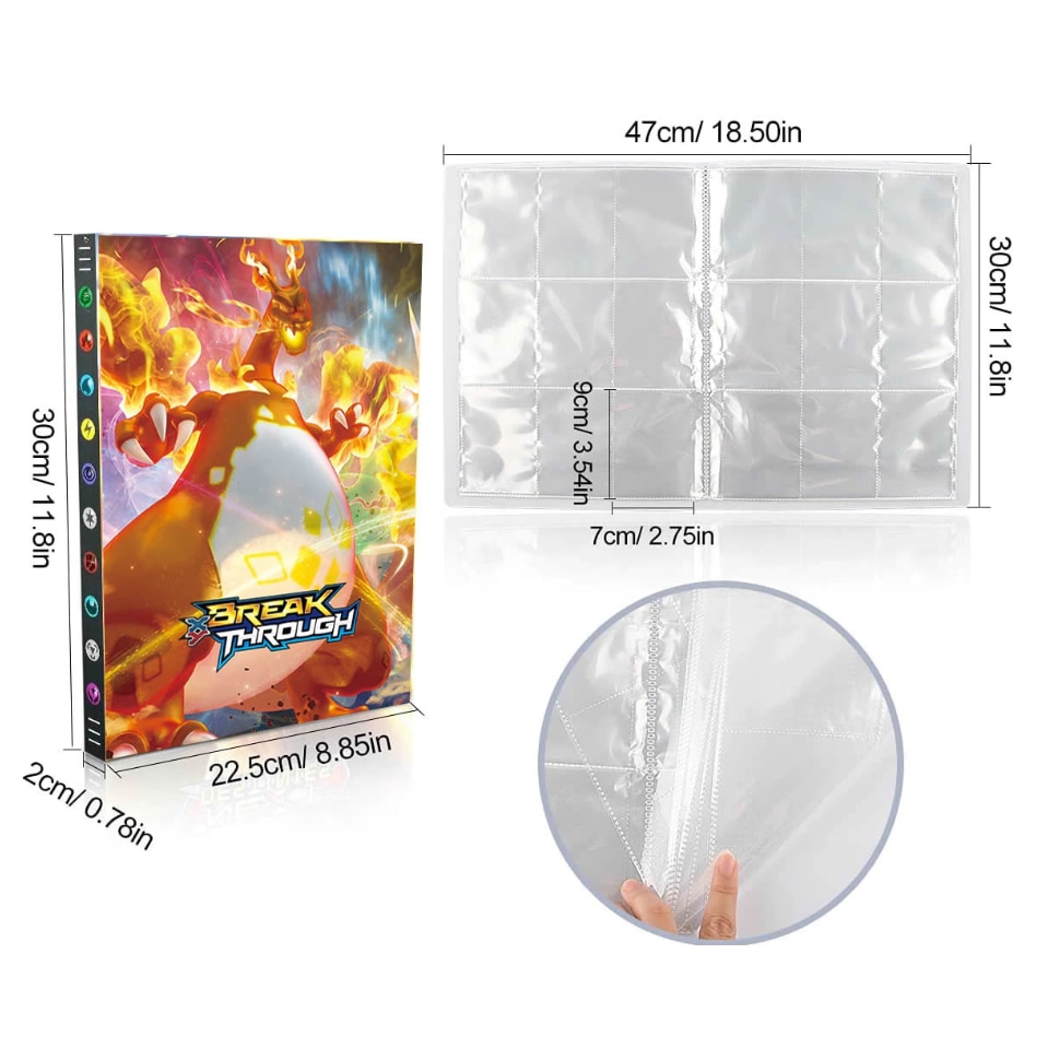 Album Pokemon Charizard VMAX & Charmander Break Trough, pentru 432 ...