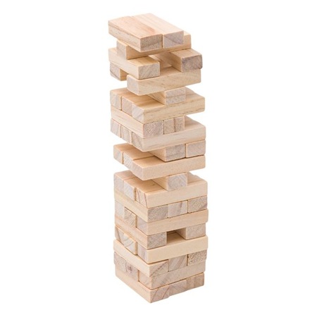Joc de masa pentru copii si parinti Tumblin Tower, tip Jenga, 45 buc, 6 ...