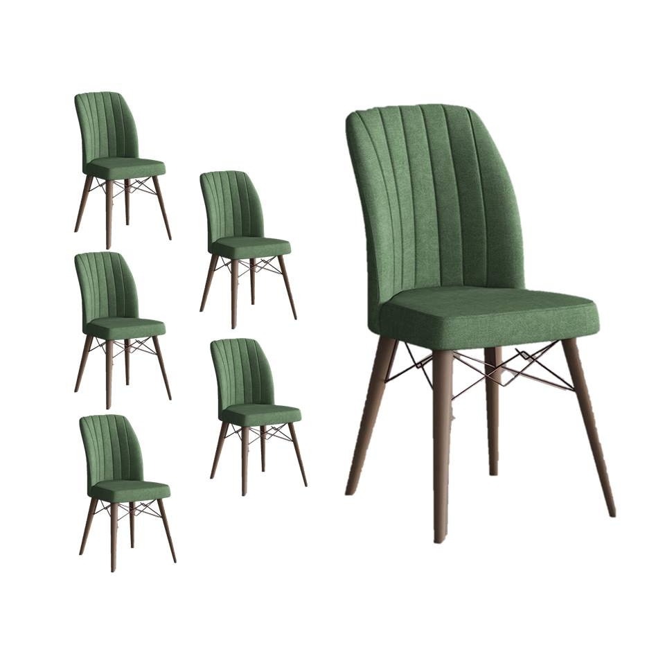 Set 6 Scaune Horizon, dining, bucatarie, lemn/stofa, material textil ...