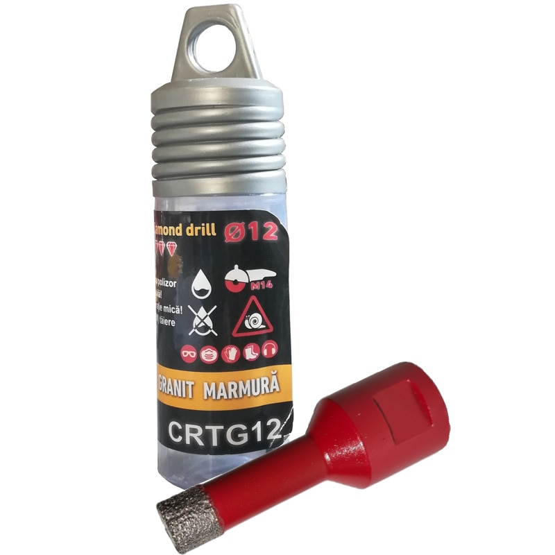 Carota diamantata 12 mm pentru faianta, gresie, granit, marmura Diatech ...