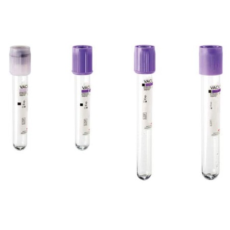 Eprubeta recoltare - vacutainer hematologie dop mov k2 edta, 3 ml,13x75 ...