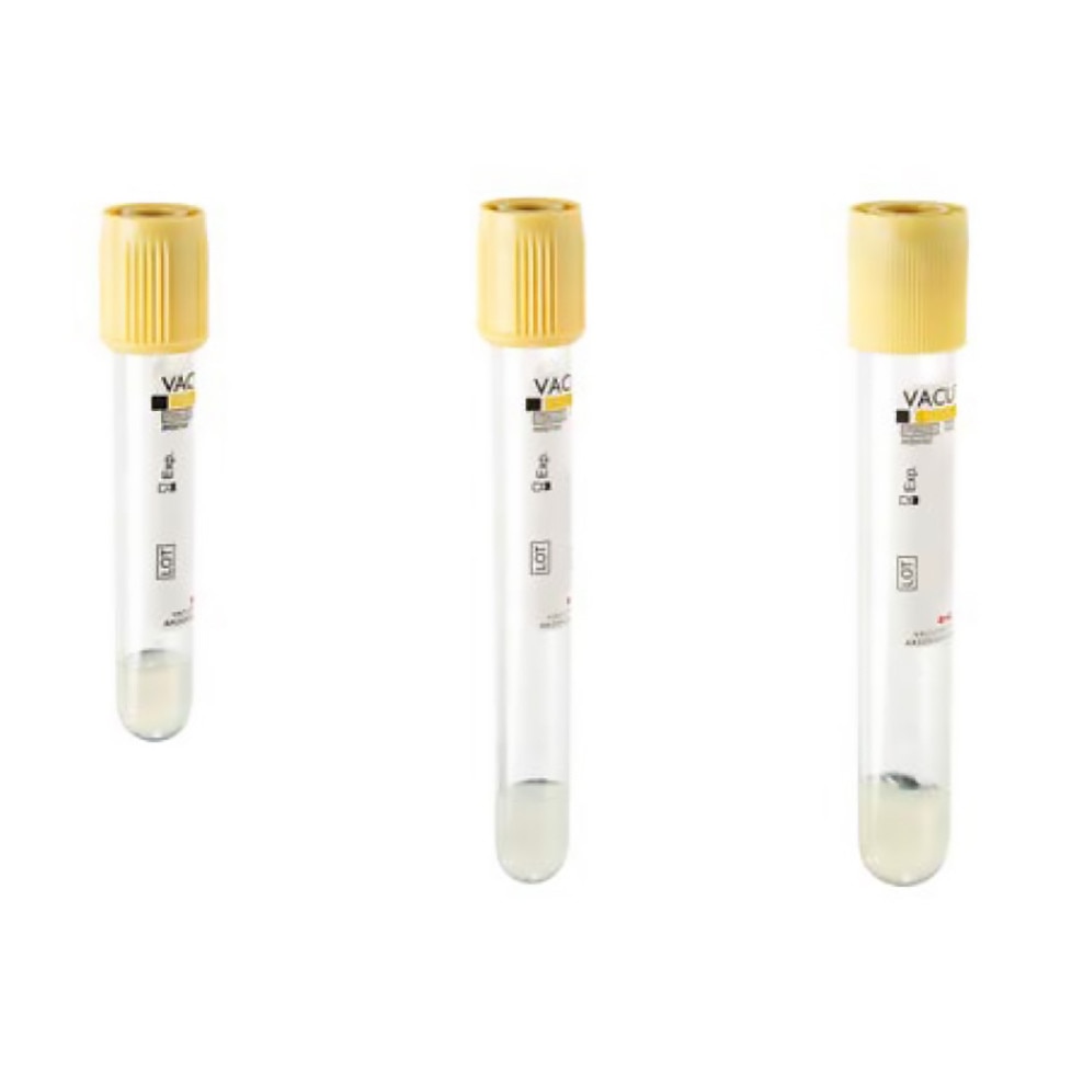 Eprubeta recoltare - vacutainer biochimie dop galben cu clot si gel ...