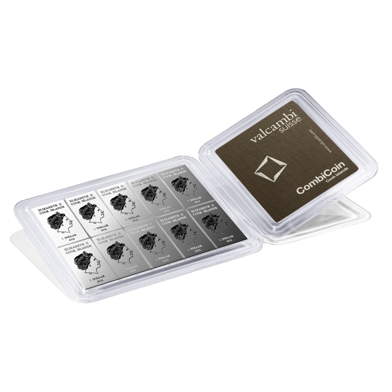 Lingou din Argint, Valcambi, 10x 10 gr, puritate 999‰ - eMAG.ro