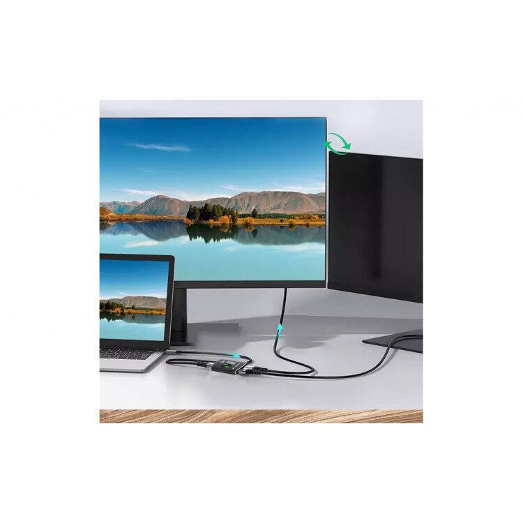 Andowl HDMI adapter, 2 USB port, 4k és 8k kimenet, 105 g, 48 Gbps - eMAG.hu