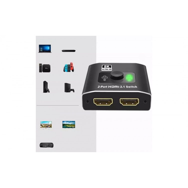 Andowl HDMI adapter, 2 USB port, 4k és 8k kimenet, 105 g, 48 Gbps - eMAG.hu