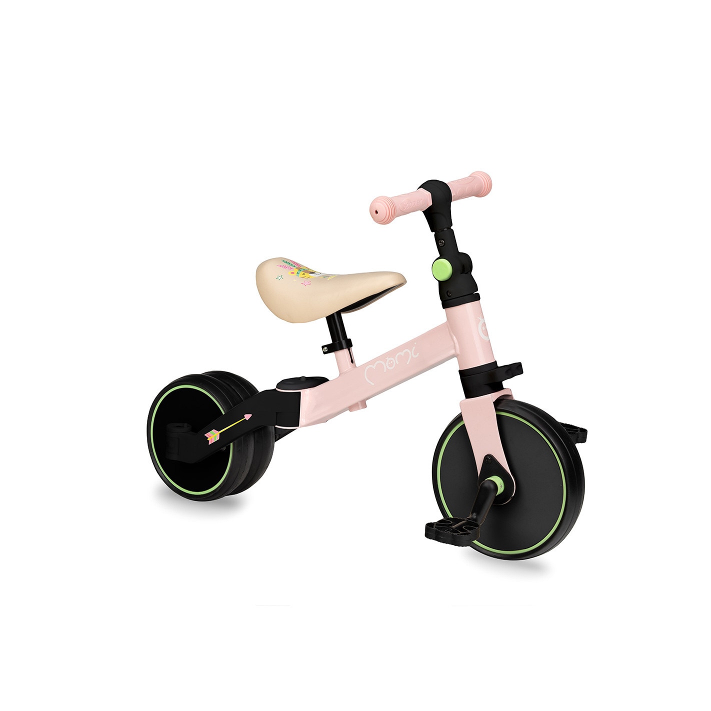 Tricicleta 4in1, Momi Loris, Pink - eMAG.ro