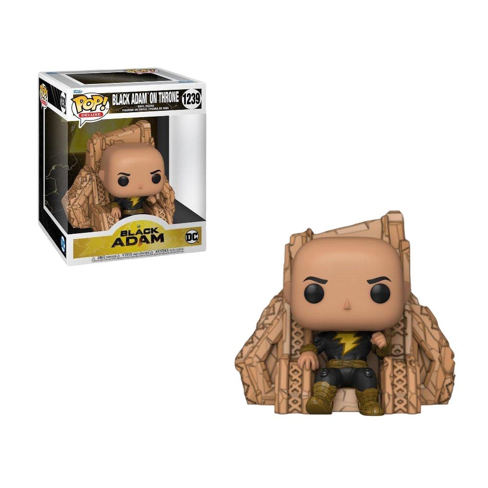 Figurina cu Black Adam pe Tron, Funko POP, 15 cm - eMAG.ro