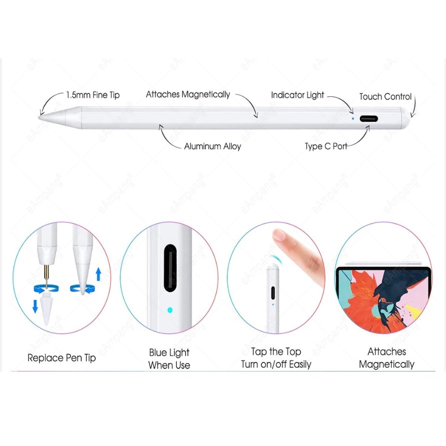 Stylus Touch Pen, Sigloo, Activ, Profesional, pentru Android tablets ...