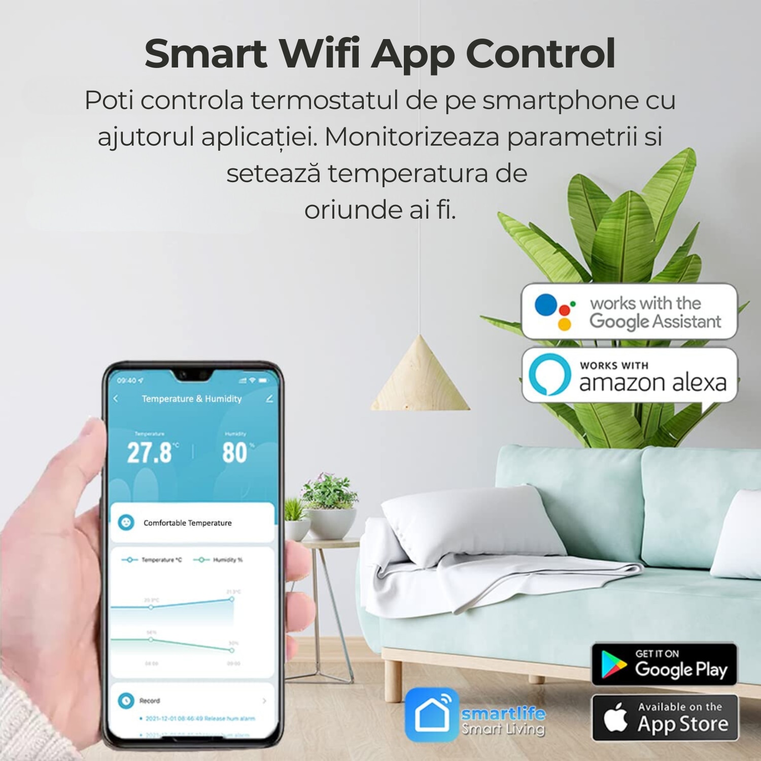 Panou radiant premium cu infrarosu NovoSun 750W, cu termostat ...