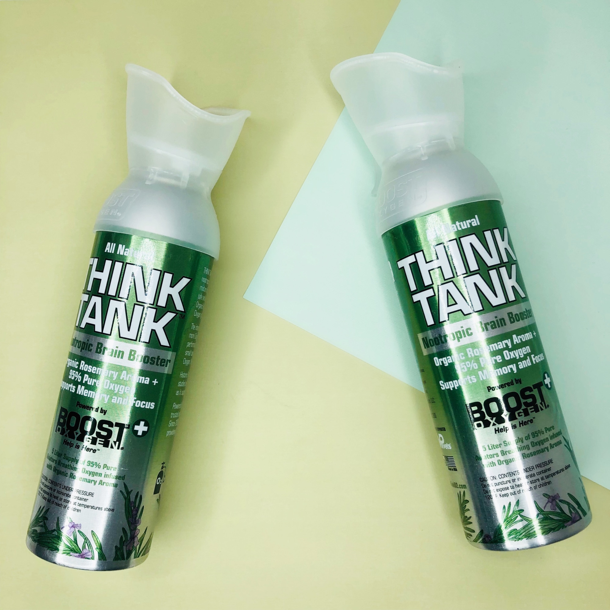 Tub Oxigen cu inhalator, Boost Oxygen Think Tank, 5L, Rosemary - eMAG.ro