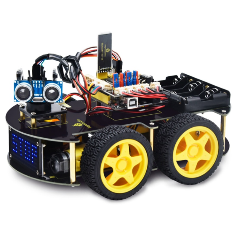 Kit robot V2.0 KS0470 4WD BT, Keyestudio, Compatibil cu Arduino - eMAG.ro