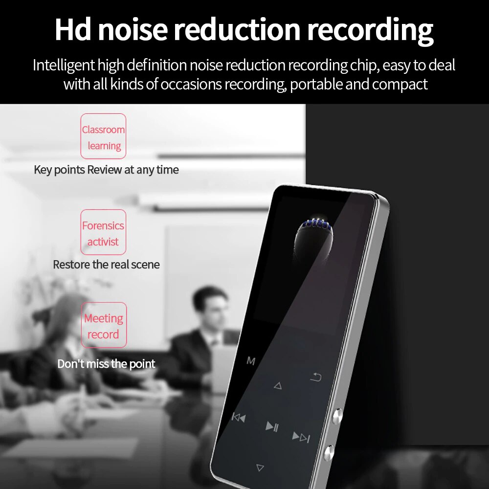 Player MP3, display 1,8 inch, 64 G suporta pana la 128 G, HIFI 6D ...