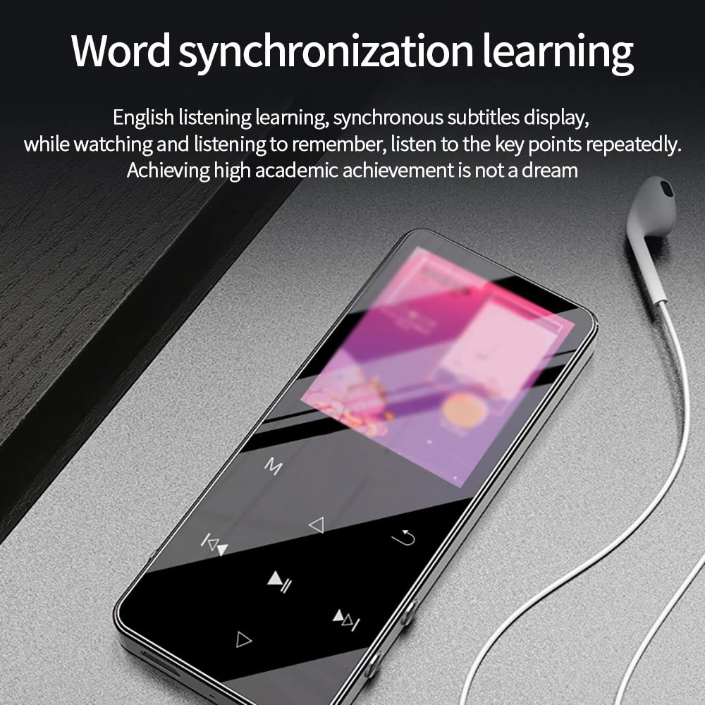 Player MP3, display 1,8 inch, 64 G suporta pana la 128 G, HIFI 6D ...