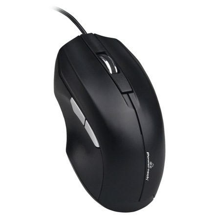 Mouse cu fir PowerTech, USB, 1600 dpi, Negru - eMAG.ro