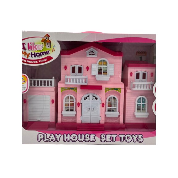 Casa pentru papusi cu mobilier si garaj - eMAG.ro