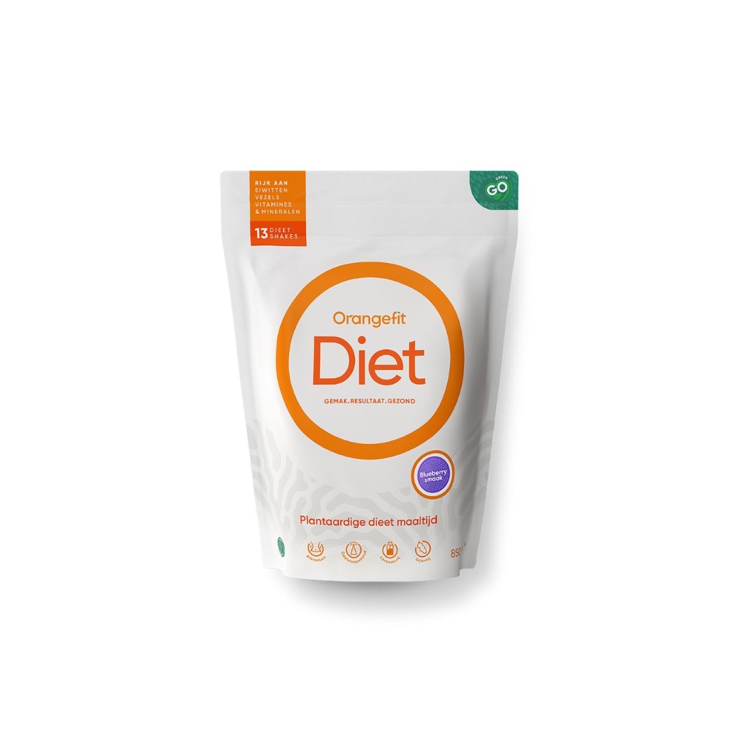Diet - Pudra pentru slabit cu aroma de afine, 850g, Orangefit - eMAG.ro