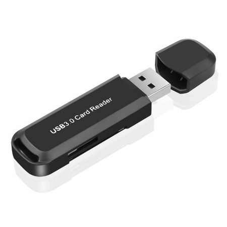 Cititor de carduri PowerTech, card SD, Negru - eMAG.ro