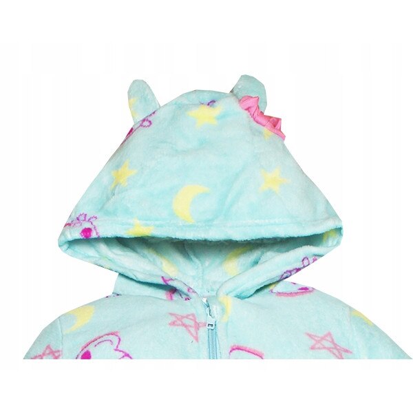 Pijama tip Overall Peppa Pig, cocolino Albastru 110 CM - eMAG.ro