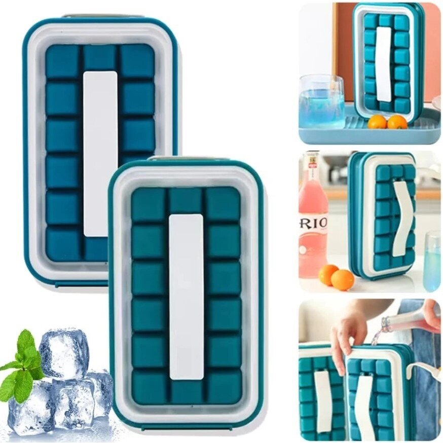 Forma cuburi de gheata Neo™ Easy Kitchen DIY®, usor de folosit, din ...