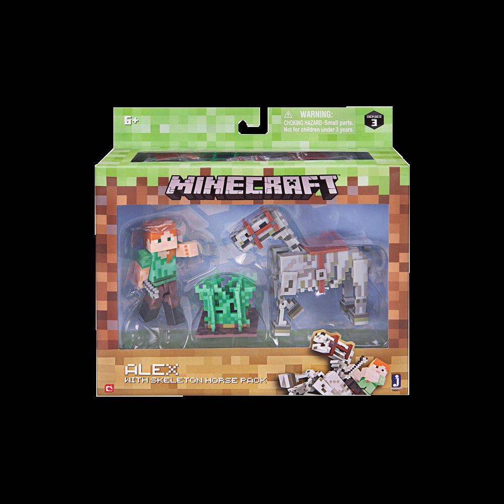 Minecraft: Action Figure Alex with Skeleton Horse 8 cm - eMAG.ro
