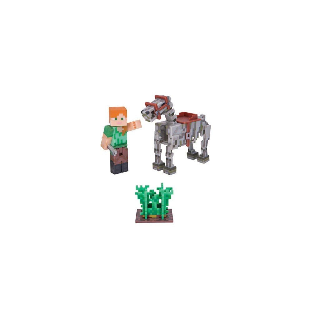 Minecraft: Action Figure Alex with Skeleton Horse 8 cm - eMAG.ro