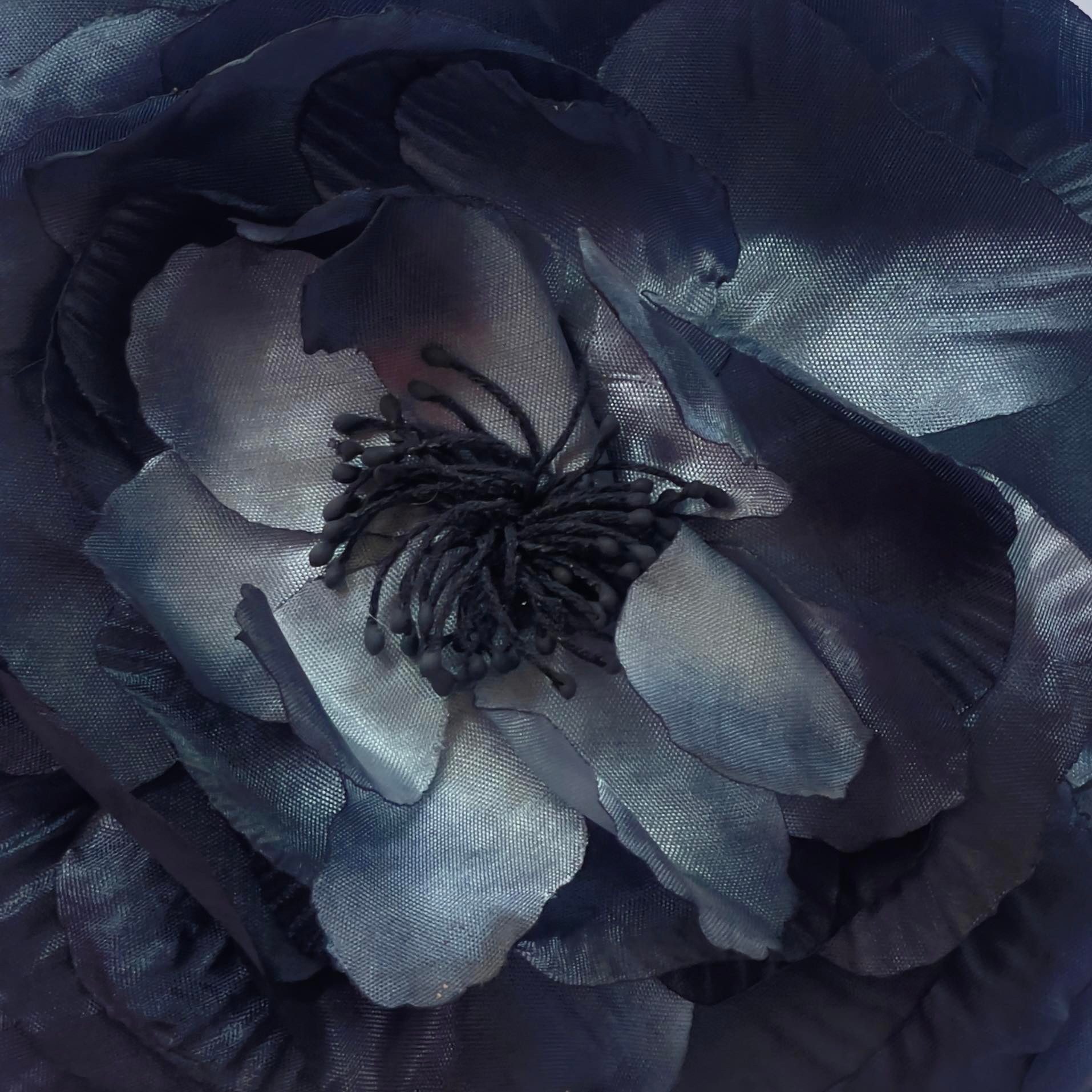 Brosa floare 3D, Handmade, Statement, 3 in 1, Matase naturala, Diametru ...