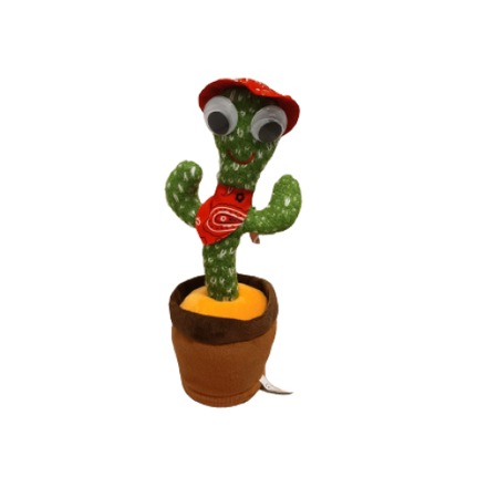 Jucarie interactiva Cactus dansator care canta si imita, 32 cm - eMAG.ro